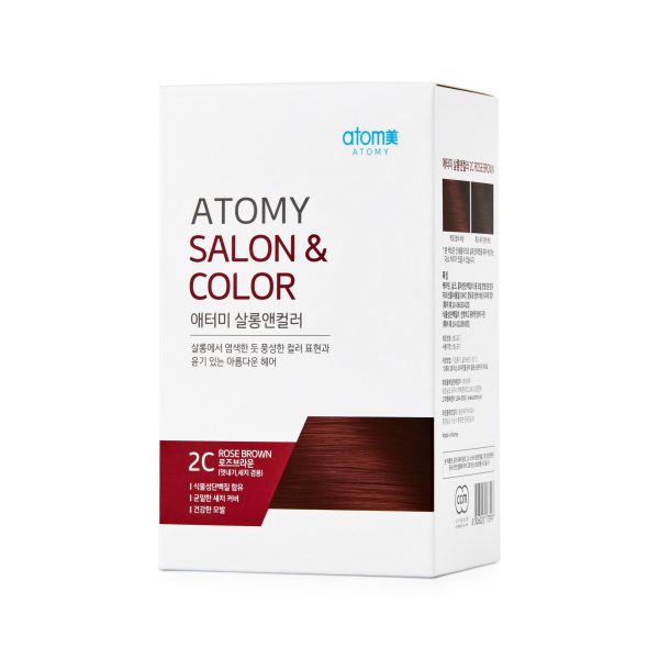 Краска для волос розово-коричневая Atomy Salon & Color Rose Brown 2C